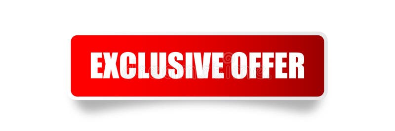 Exclusive Offer Label, Badge. Shop Now. Vector Stock Illustration ...