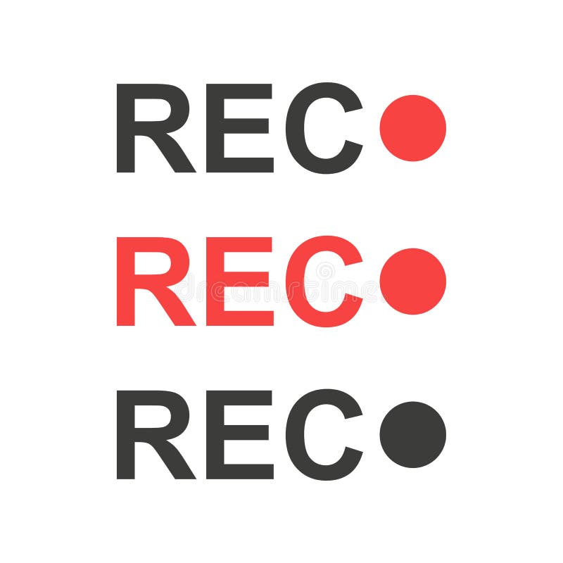 Rec Icon Stock Illustrations – 4,010 Rec Icon Stock Illustrations ...
