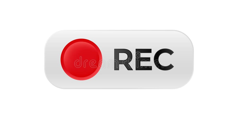 Rec Indicator for Live Video Recording. Stock Vector - Illustration of ...