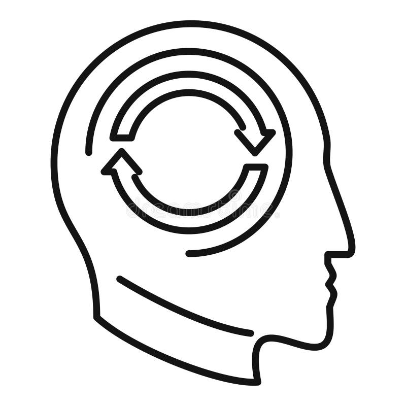 Recall Memory Icon Outline Vector. Care Lost Work Stock Vector ...