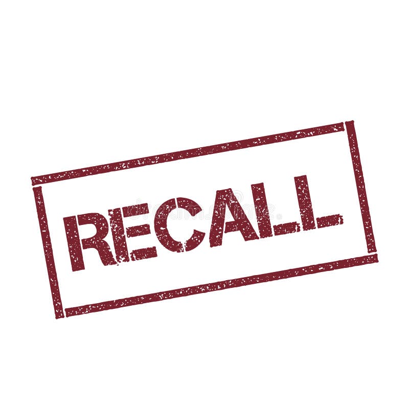 Product Recall Rubber Stamp Stock Illustration - Illustration of bring ...