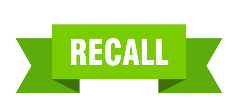 Recall ribbon. stock vector. Illustration of peeler - 153666477