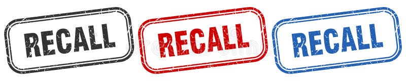 Recall stamp stock vector. Illustration of blue, rubber - 120368981