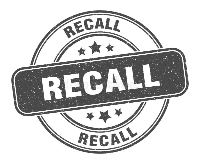 Recall Stamp. Recall Round Grunge Sign Stock Vector - Illustration of ...