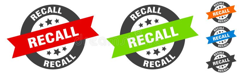 Recall Sticker Stock Illustrations – 446 Recall Sticker Stock ...