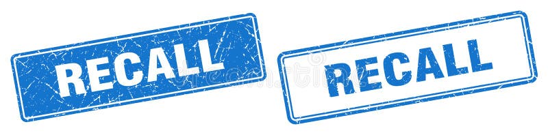 Recall square stamp stock vector. Illustration of badge - 87604398