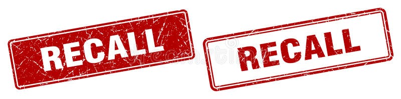 Recall square stamp stock vector. Illustration of badge - 87604398
