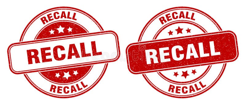 Recall Stamp. Recall Label. Round Grunge Sign Stock Vector ...