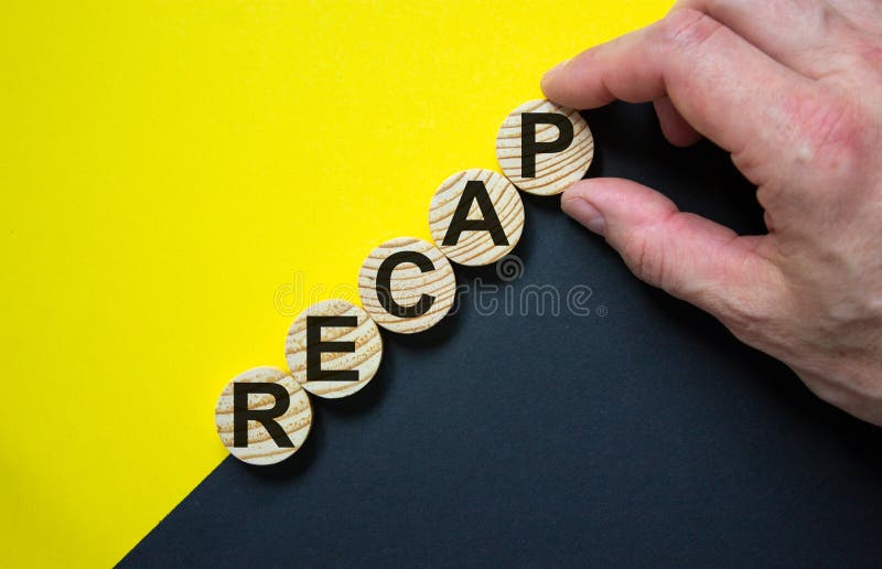 Recap Symbol. the Concept Word `recap` on Wooden Cubes on Beautiful ... Recap Symbol. the Concept Word `recap` on Wooden Cubes on Beautiful ...