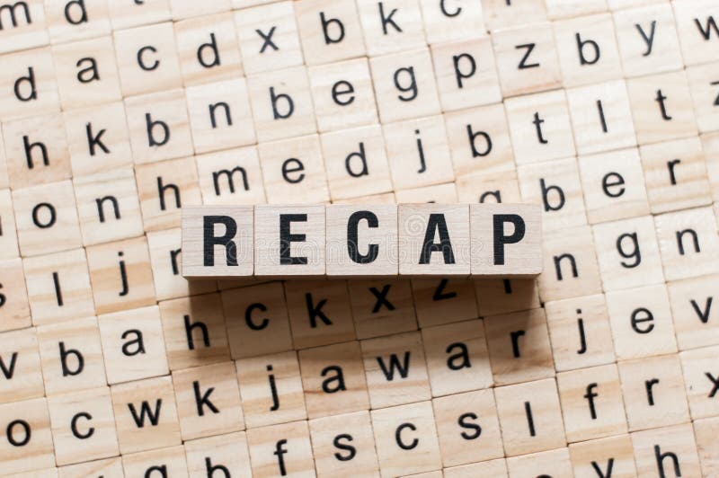 Recap word concept stock photo. Image of learning, agreement - 146043878