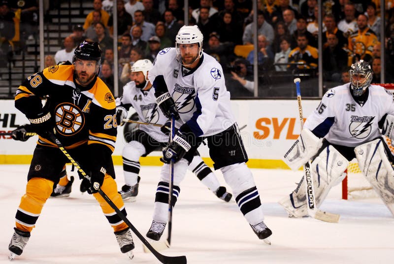 Recchi and Ohlund Camp Out in Front of Roloson. Editorial Stock Photo ...