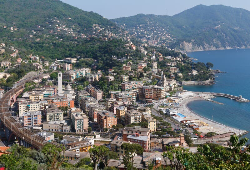 Recco, Italy stock image. Image of mediterranean, riviera - 25444939