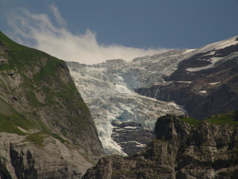 Receding Glacier in Grindelwal Stock Image - Image of interlaken ...