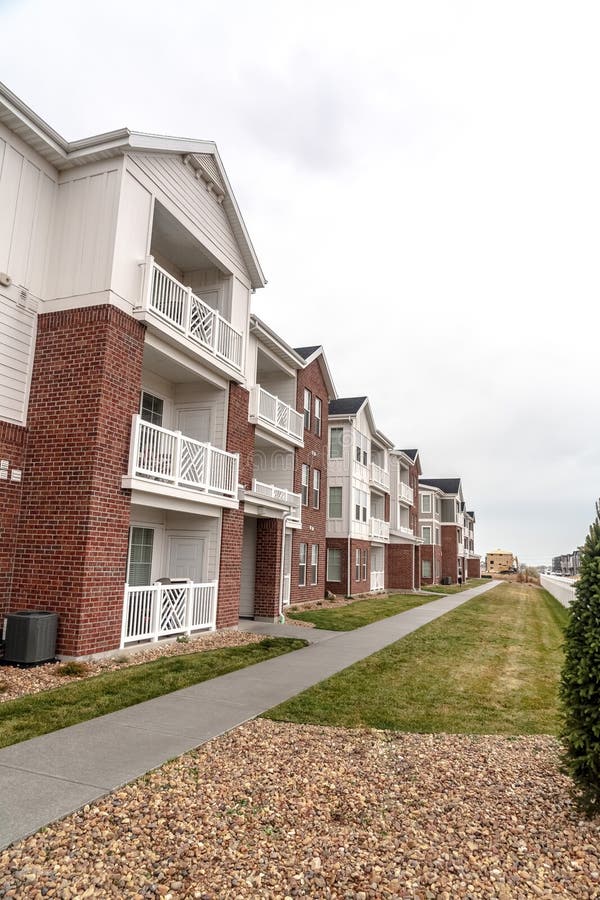 Exterior Pathway or Hallway in a Building Stock Photo - Image of centre ...