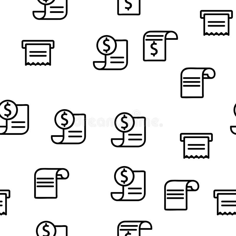 Receipt Pattern Stock Illustrations – 1,683 Receipt Pattern Stock ...