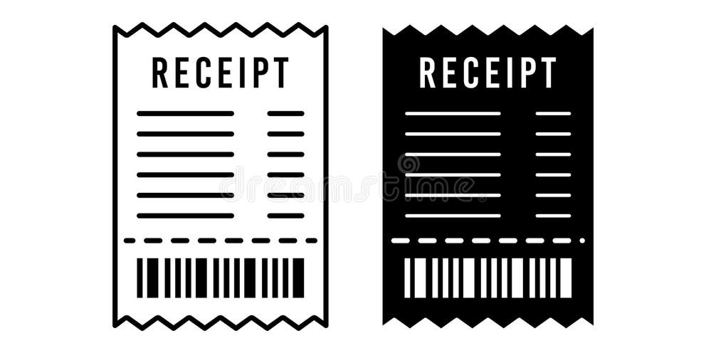 Black Receipt Stock Illustrations – 10,261 Black Receipt Stock ...