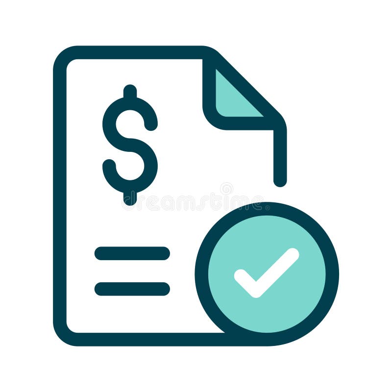 A Receipt with a Dollar Symbol, Symbolizing Payments or Invoices Stock ...