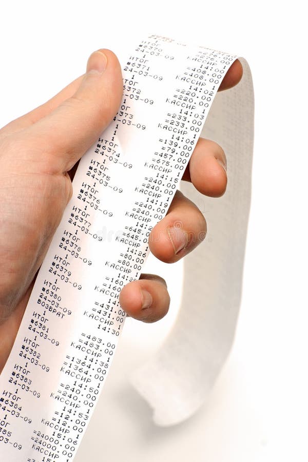 Receipt stock photo. Image of cash, financial, macro, fold - 4012738