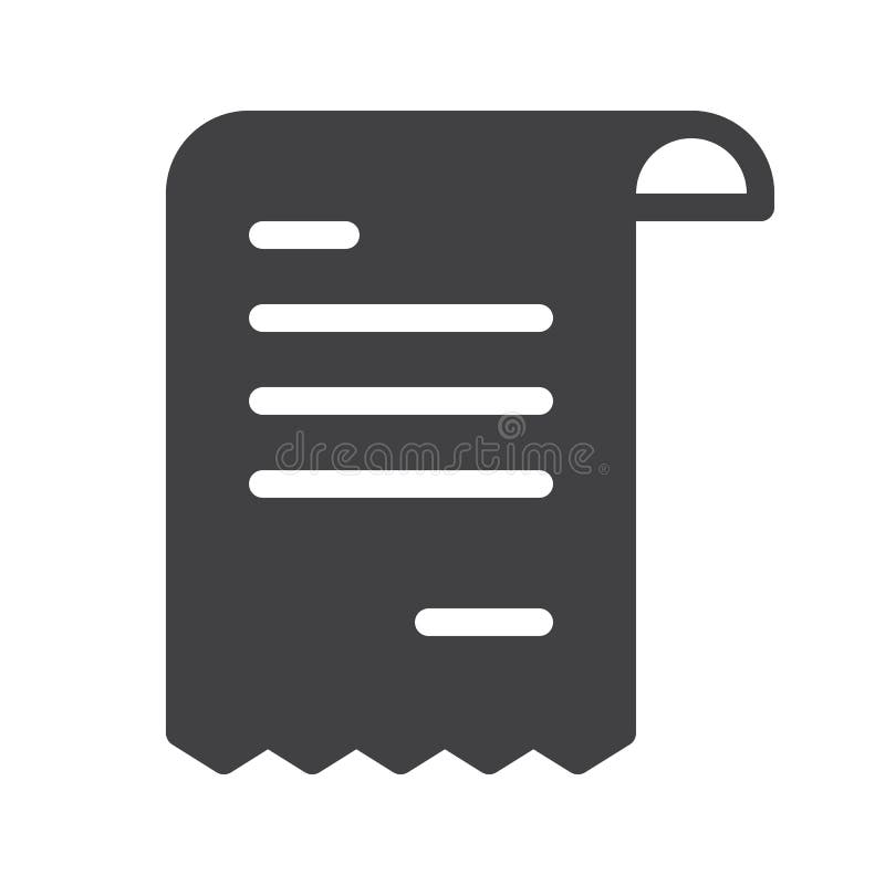 Receipt icon vector stock vector. Illustration of purchase - 99215752