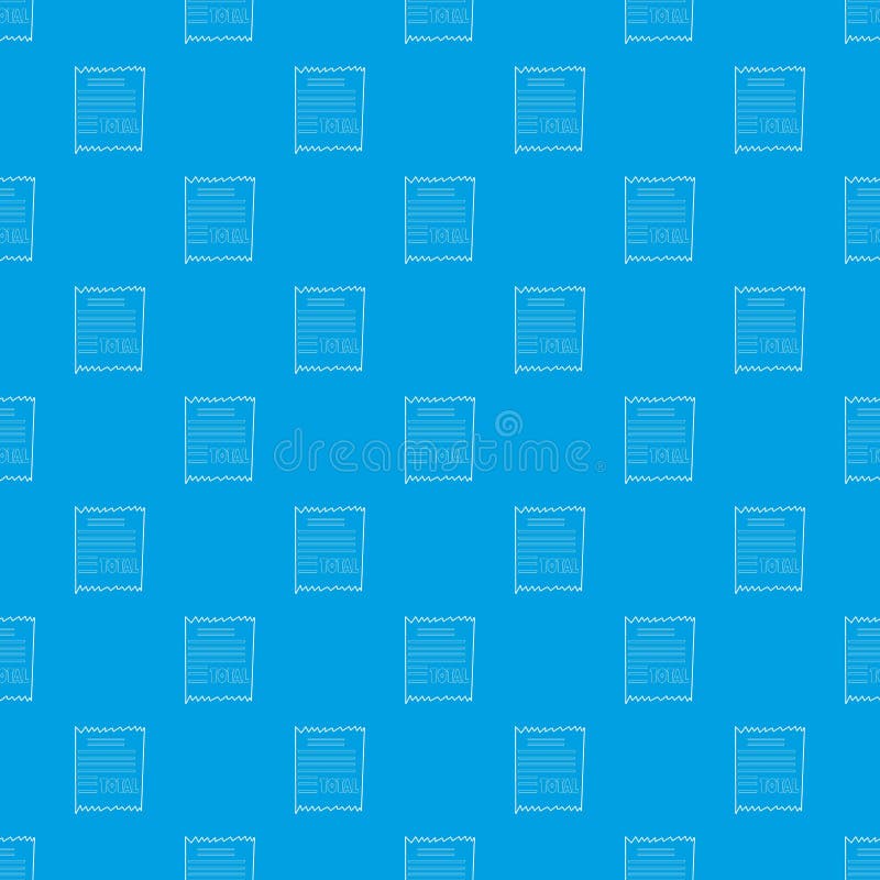 Receipt Seamless Flat Vector Pattern Stock Vector - Illustration of ...