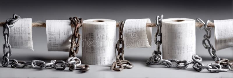Receipt Rolls Transform into Shackles Highlighting the Burden of ...