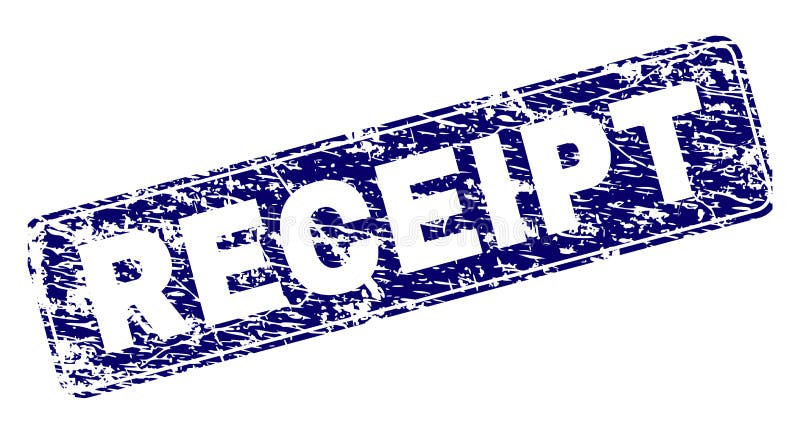 Grunge RECEIPT Rectangle Stamp Stock Vector - Illustration of receipt ...