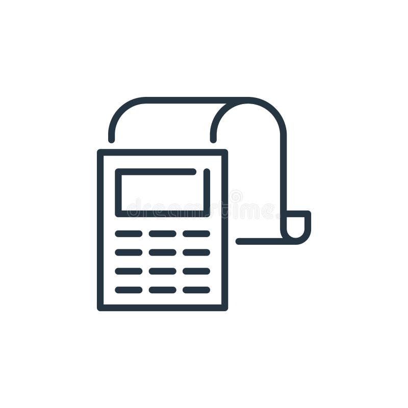 Receipt Vector Icon. Receipt Editable Stroke. Receipt Linear Symbol for ...