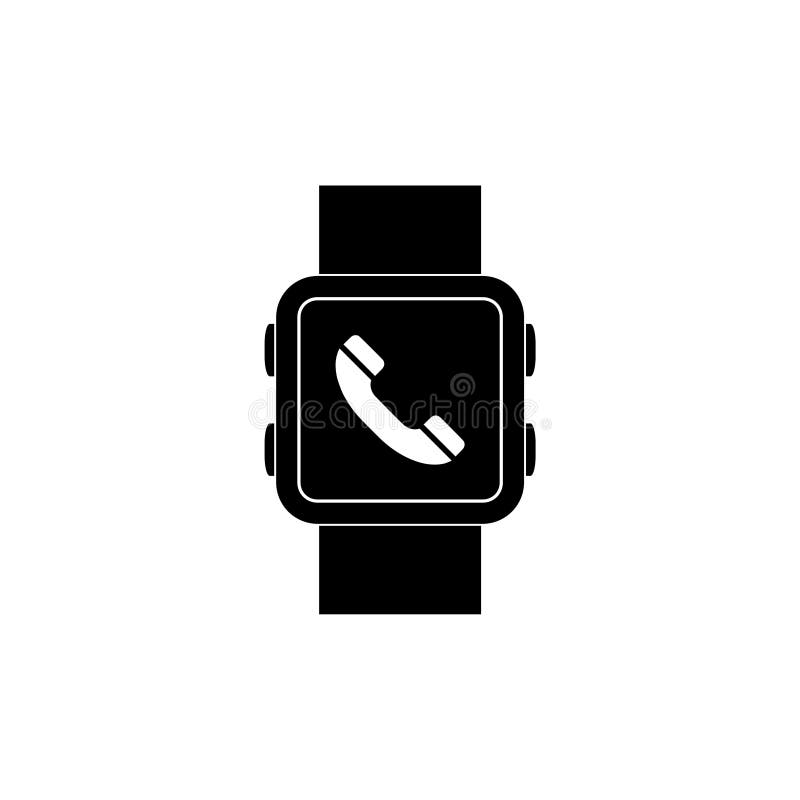 Receive Calling on Smartwatch Icon. Calling on Smartwatch. Smart Watch ...