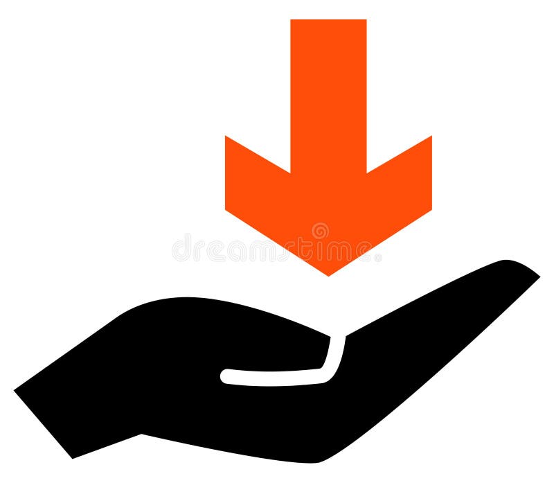 Hand icon stock vector. Illustration of logo, negative - 16330682