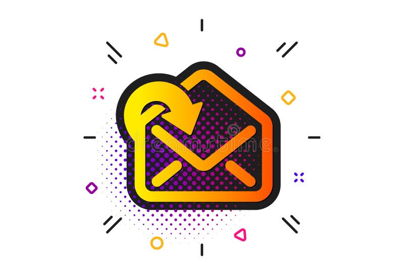 Receive Mail Download Icon. Incoming Messages Correspondence Sign ...