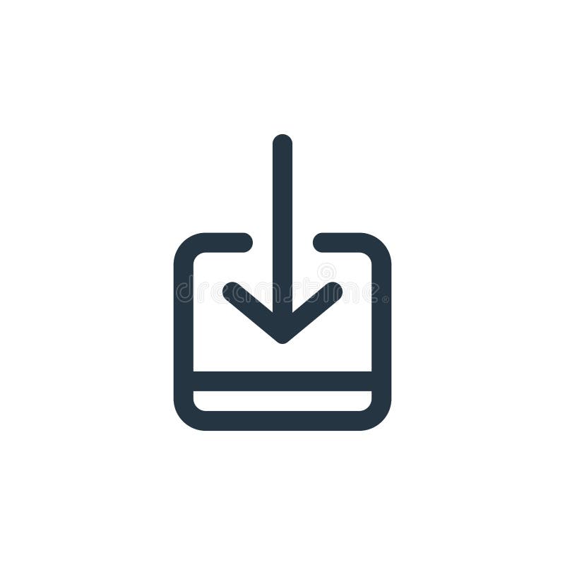 Receive Vector Icon. Receive Editable Stroke. Receive Linear Symbol for ...