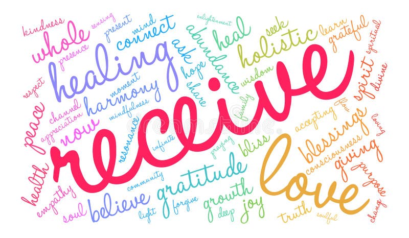 Receive Word Cloud stock vector. Illustration of divine - 88518848
