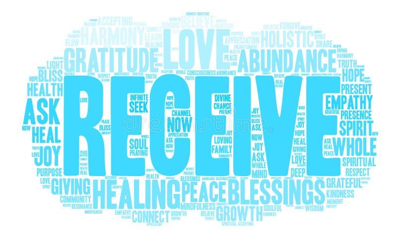 Receive Word Cloud stock vector. Illustration of enlightenment - 99532682