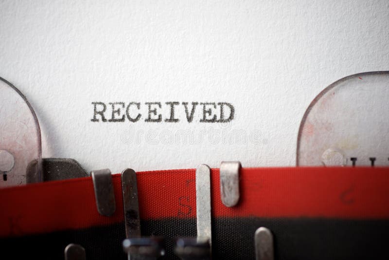 Received concept view stock image. Image of word, title - 311745501