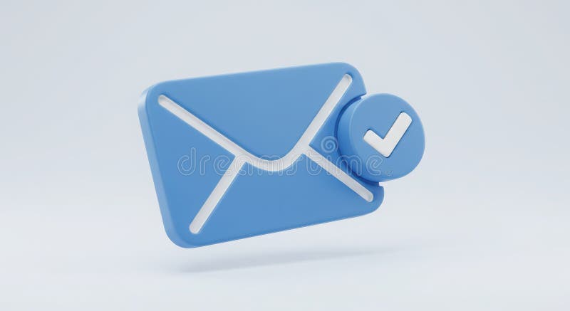 Received Email Notification with Check Mark Symbolizing Success and ...