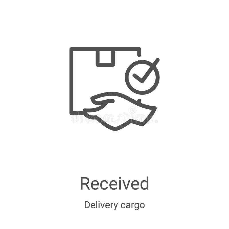 Received Icon in Trendy Design Style. Received Icon Isolated on White ...