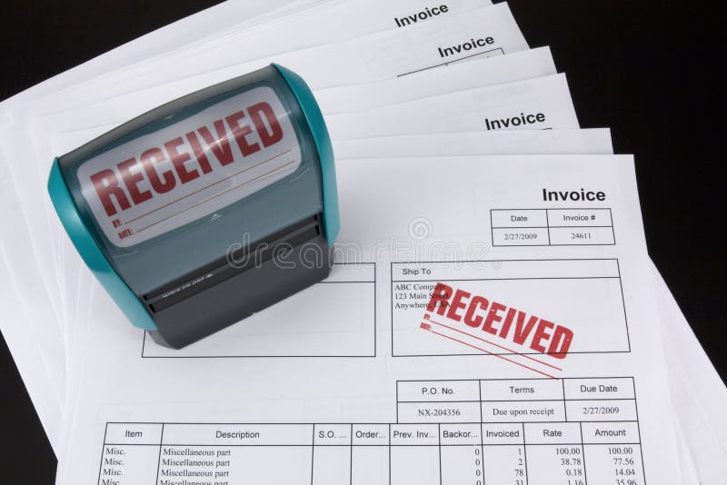 Received Invoice With Stamp Stock Photos - Image: 8360083 Received Invoice With Stamp Stock Photos - Image: 8360083