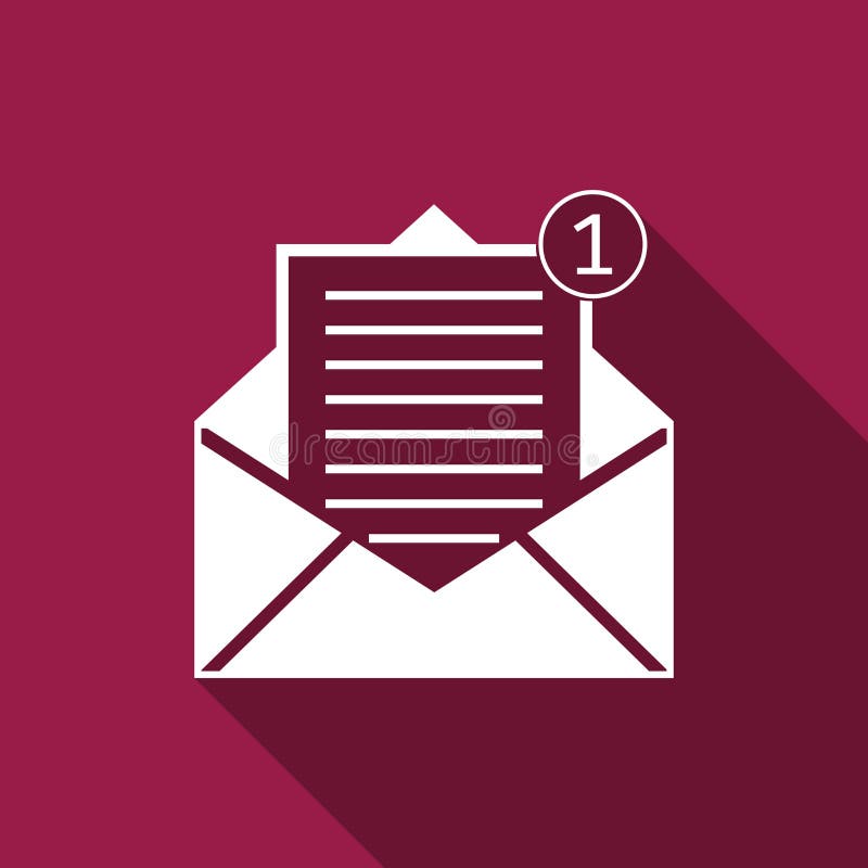 Received Message Concept. New, Email Incoming Message, Sms. Mail ...