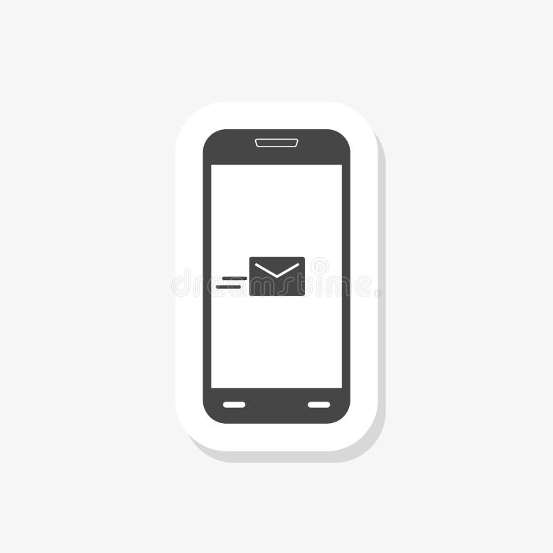 Email Sticker Isolated on White Background. Email Icon in Trendy Design ...