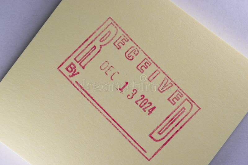 Office stamp of Received stock image. Image of organization - 360177201