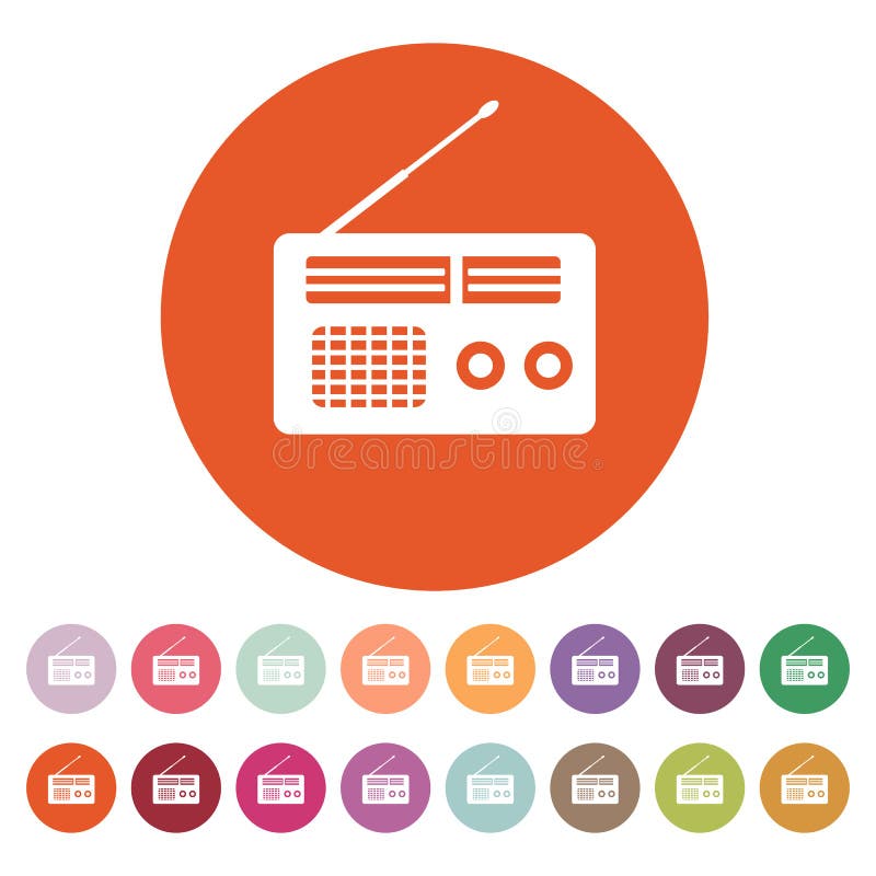 The Receiver Icon. Radio Symbol Stock Illustration - Illustration of ...