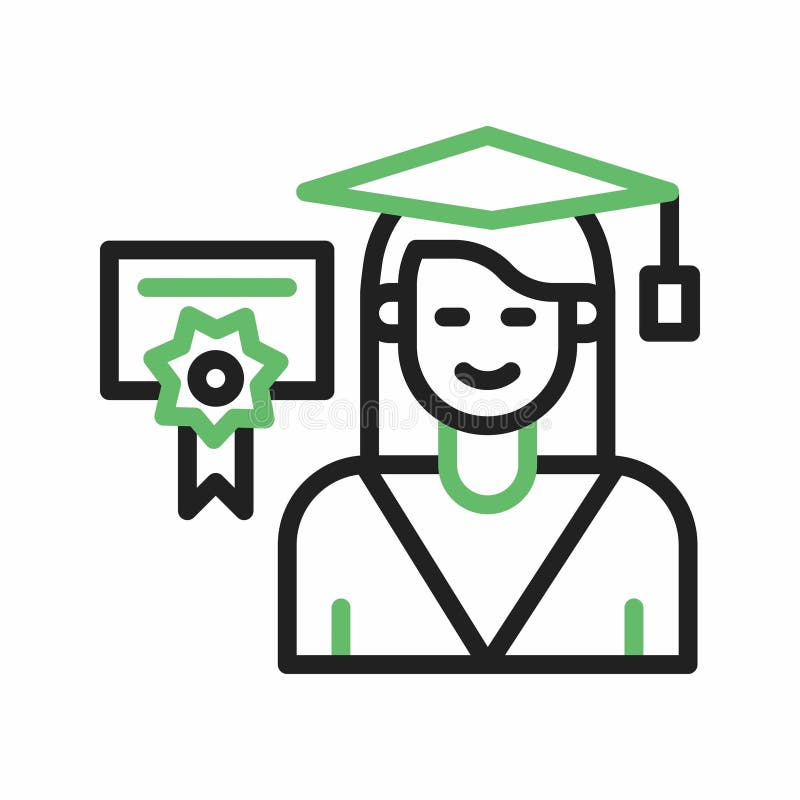 Receiving Diploma Icon Vector Image. Stock Vector - Illustration of ...