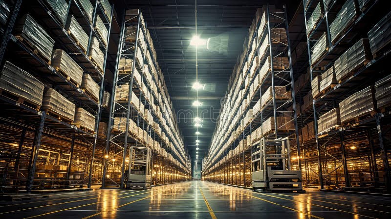 Receiving Distribution Warehouse Background Stock Illustration ...