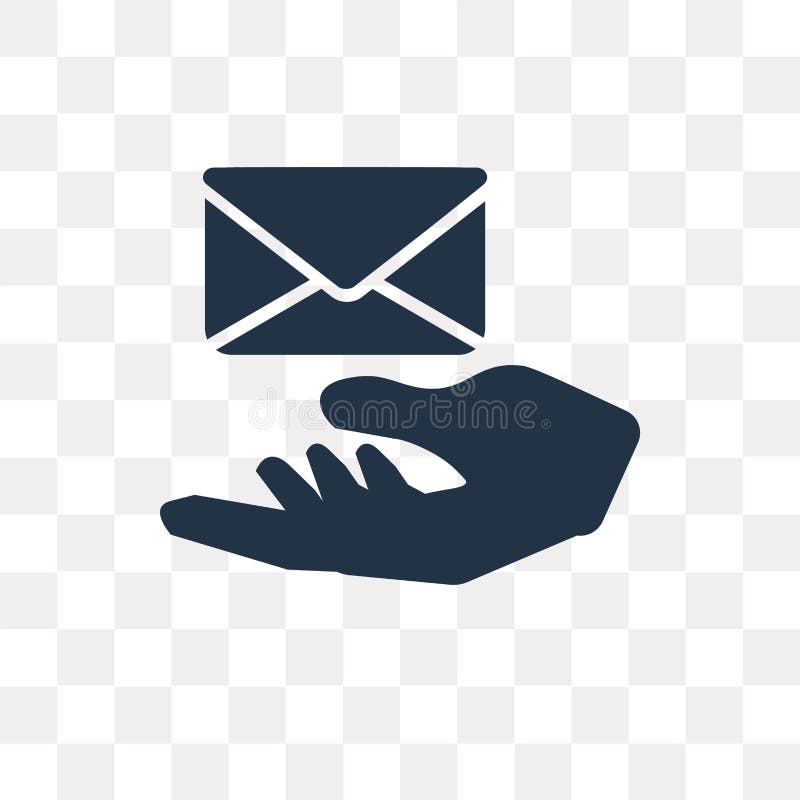 Email Vector Icon Isolated on Transparent Background, Linear Email ...