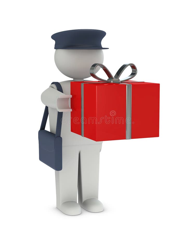 Receiving a gift stock illustration. Illustration of festive - 19757640