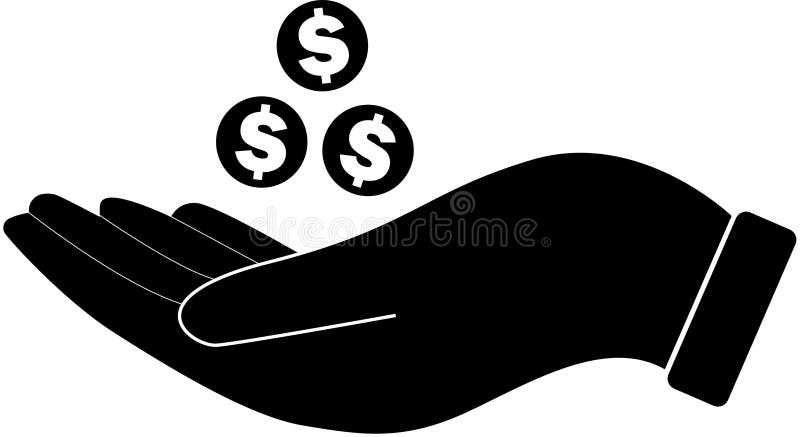 Receiving Hand Symbol, Receive Donation, Giving and Receive Donation ...