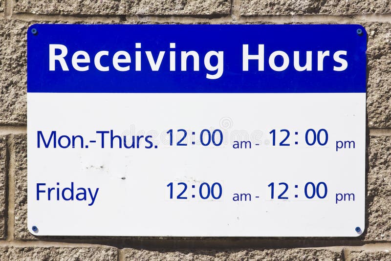 Receiving dock sign stock image. Image of sign, industrial - 52801847