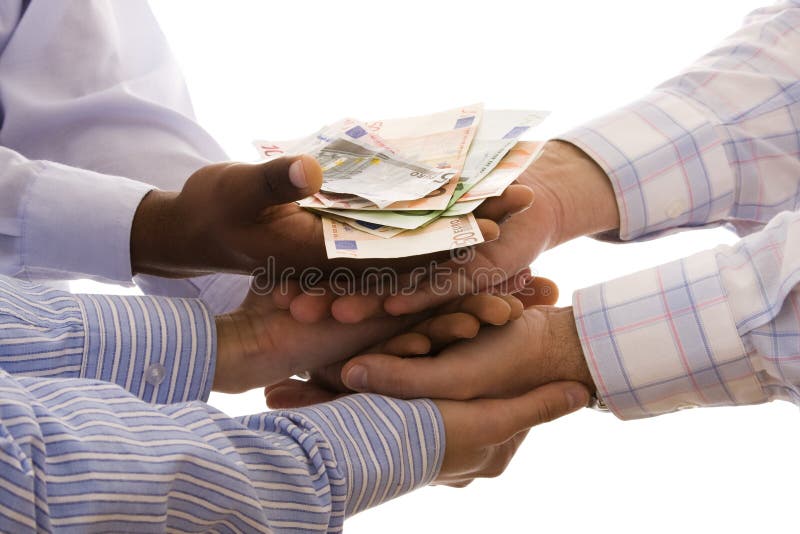 Receiving the money stock image. Image of finance, african - 8168135