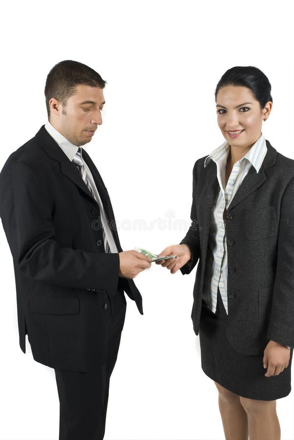 Receiving salary stock image. Image of offering, business - 6844169