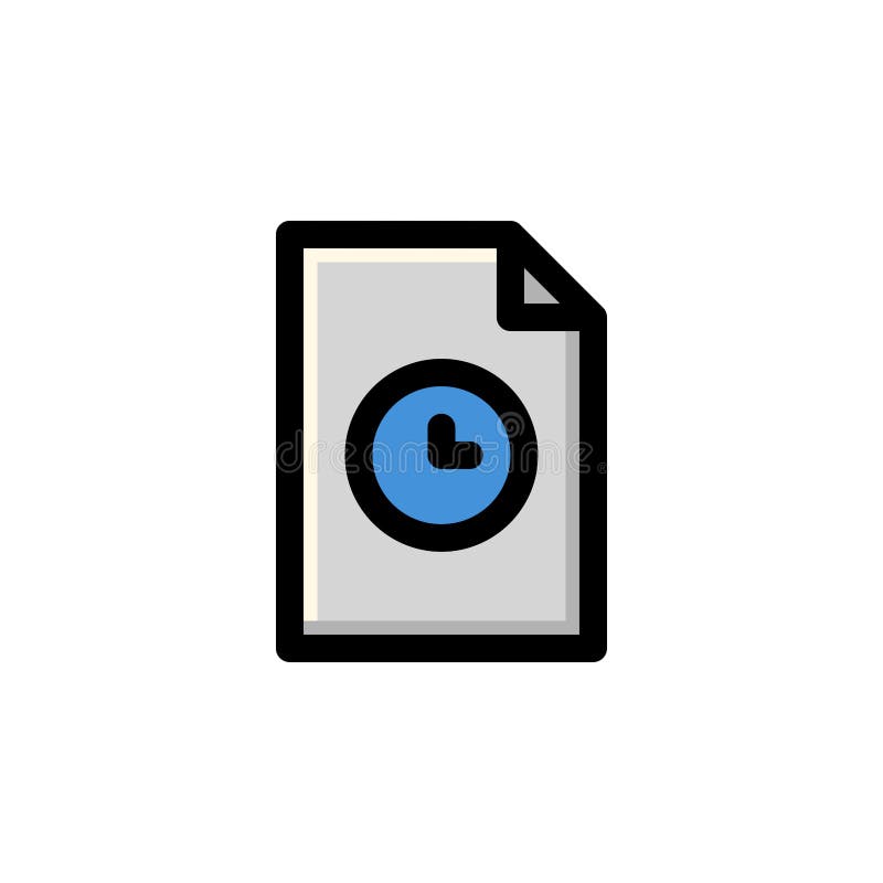 Recent Files Icon stock vector. Illustration of activity - 266549110